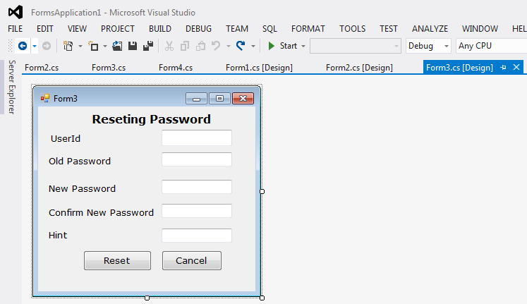 How to make reset form with the help of c# and sql server – MindStick