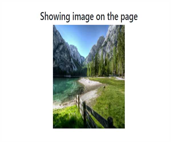 How to set image on page in HTML? – MindStick