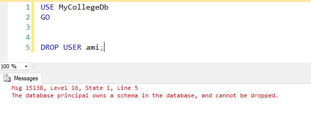 How to drop a user in SQL Server? – MindStick